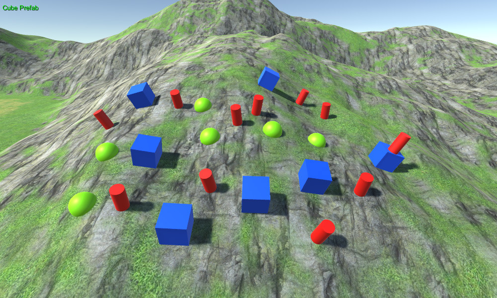 Unity 3D הולידה את האובייקטים המוקדמים בלחיצת עכבר